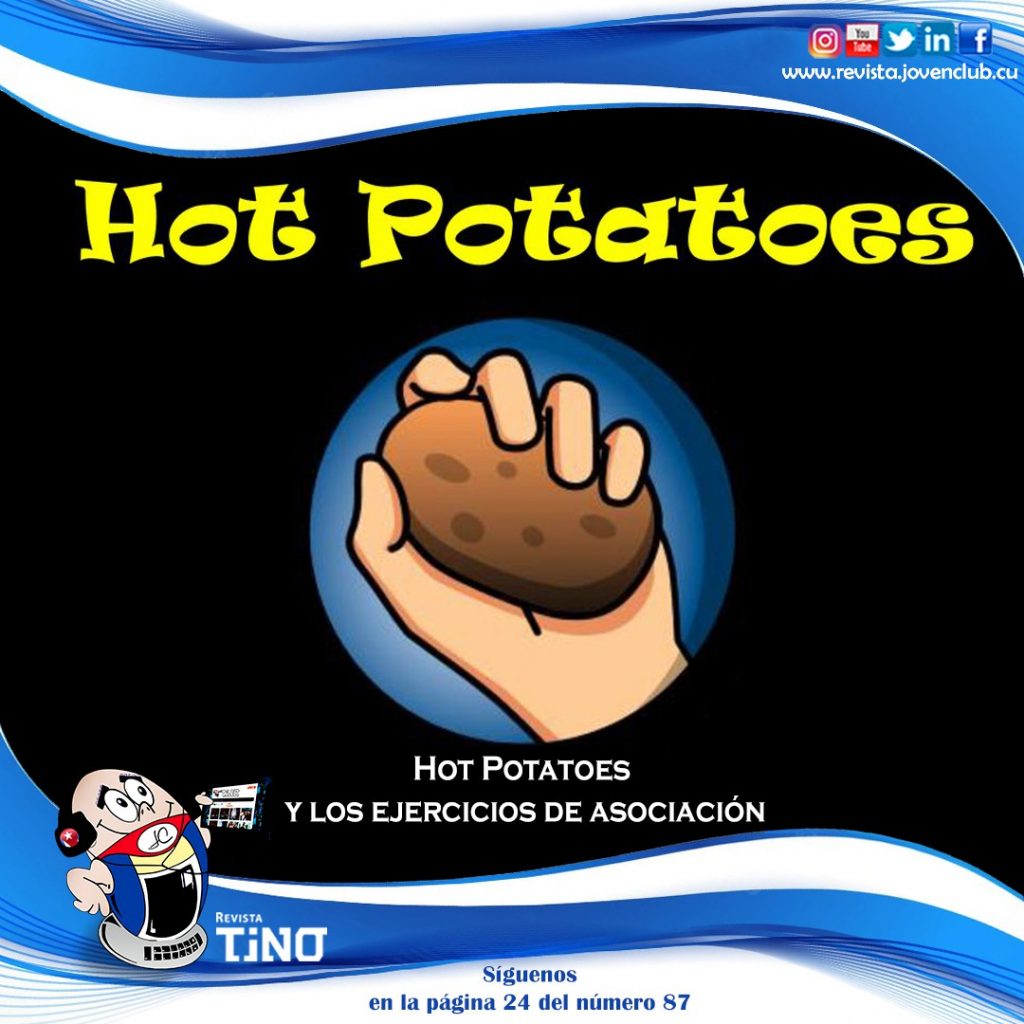 Hot Potatoes y los ejercicios de asociación - Revista TINO