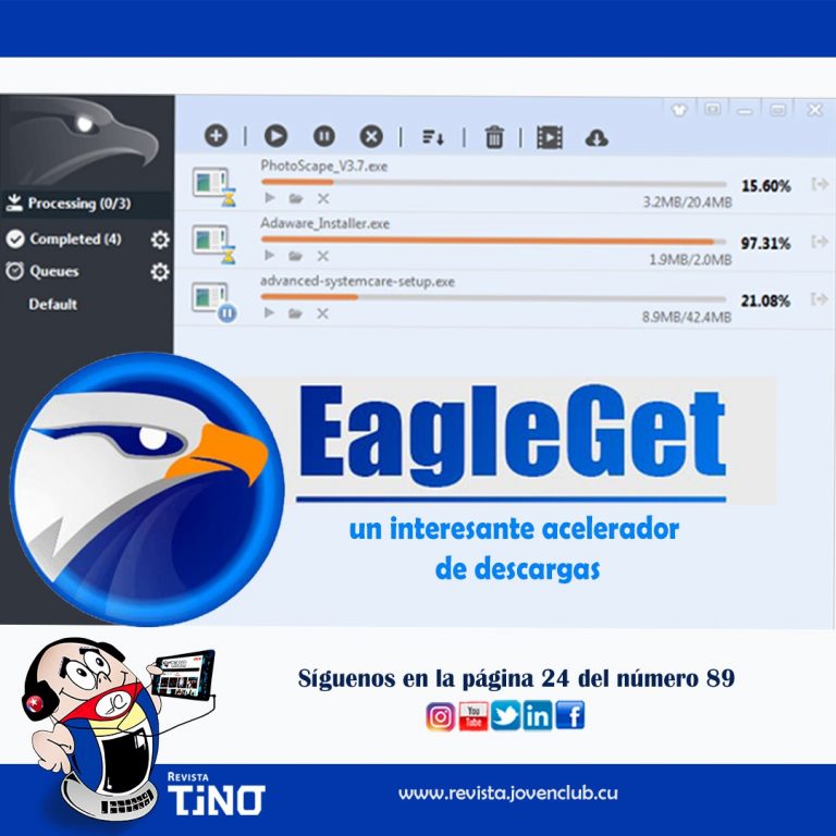 EagleGet, un interesante acelerador de descargas - Revista TINO