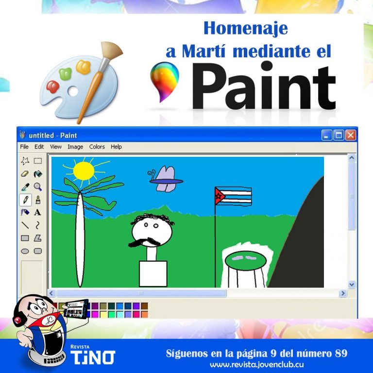 Homenaje a Martí mediante el Paint - Revista TINO